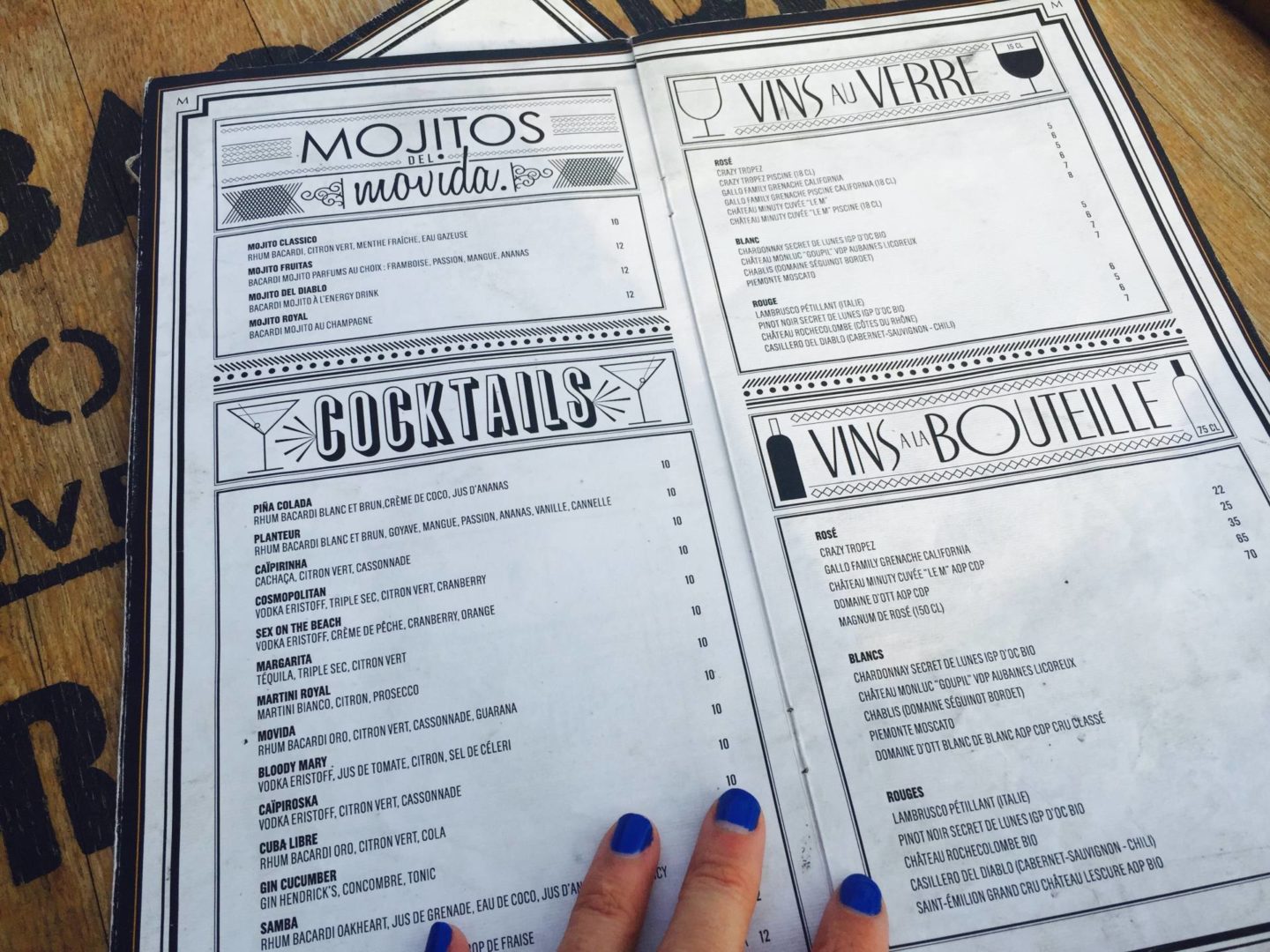 Apéro et tapas au Movida, à Nice, avec vue sur la mer